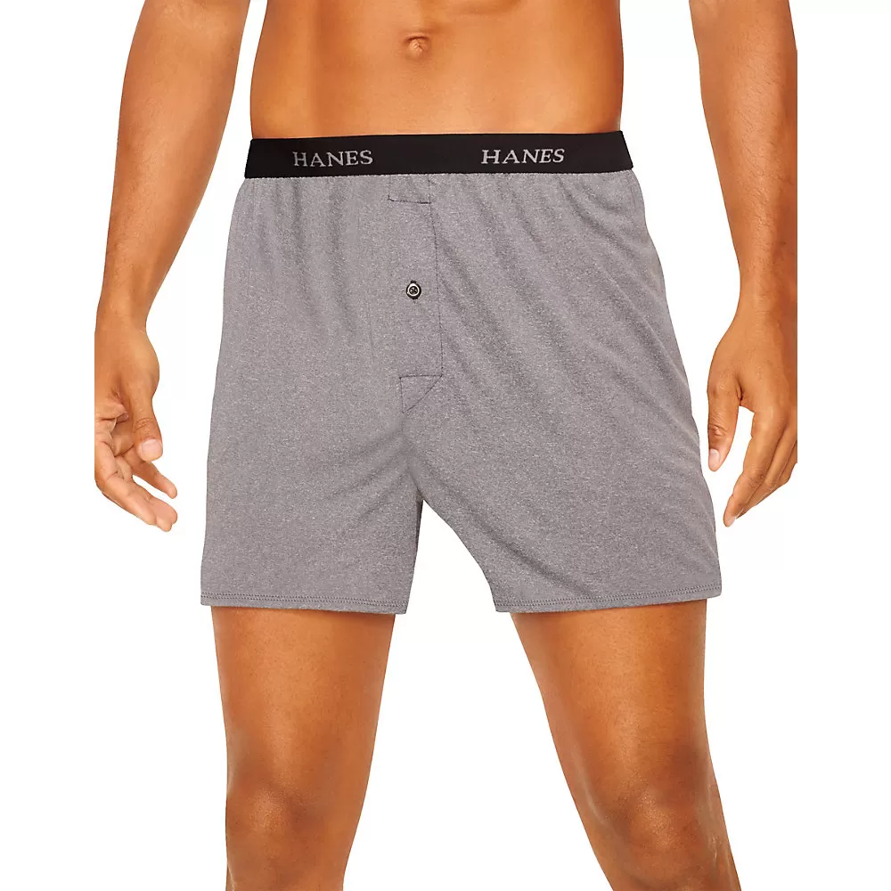 Hanes 709BP5 Classics Men's TAGLESS ComfortSoft Knit Boxers with ...